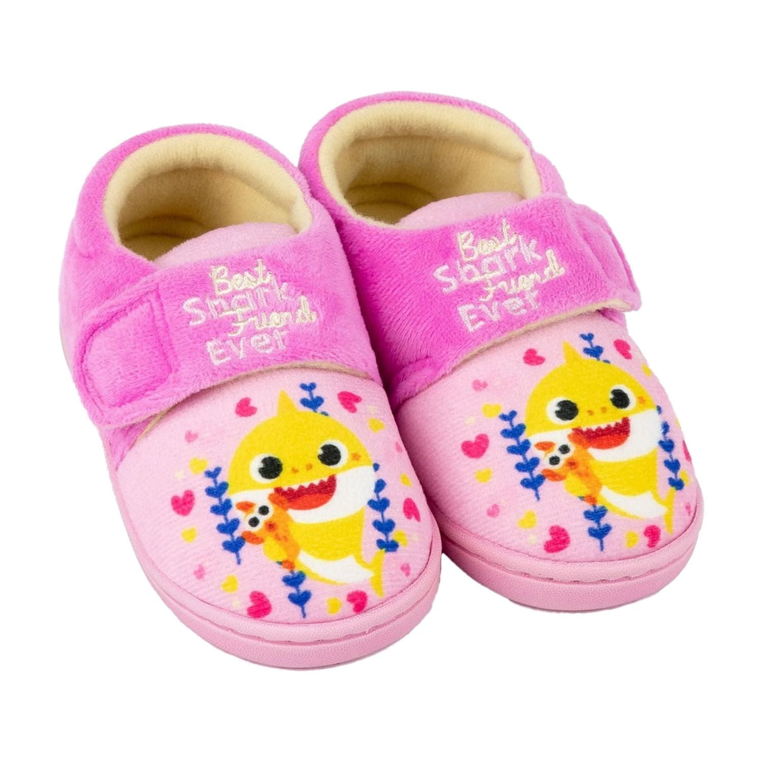 Baby Shark Girls Best Shark Friend Slippers - Walmart.com