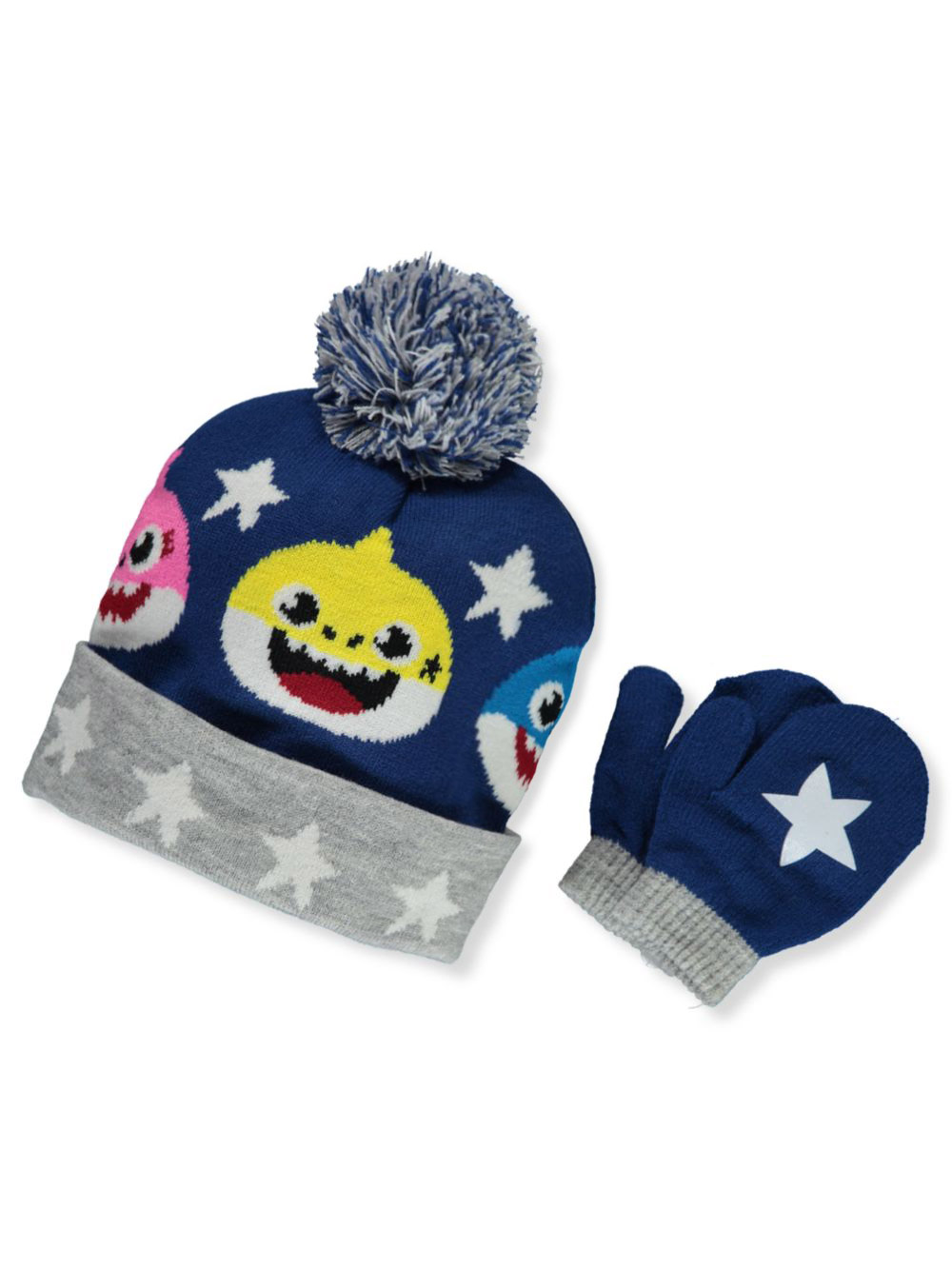 Baby Shark Girls' Hat With Gloves Set - gray, one size - Walmart.com