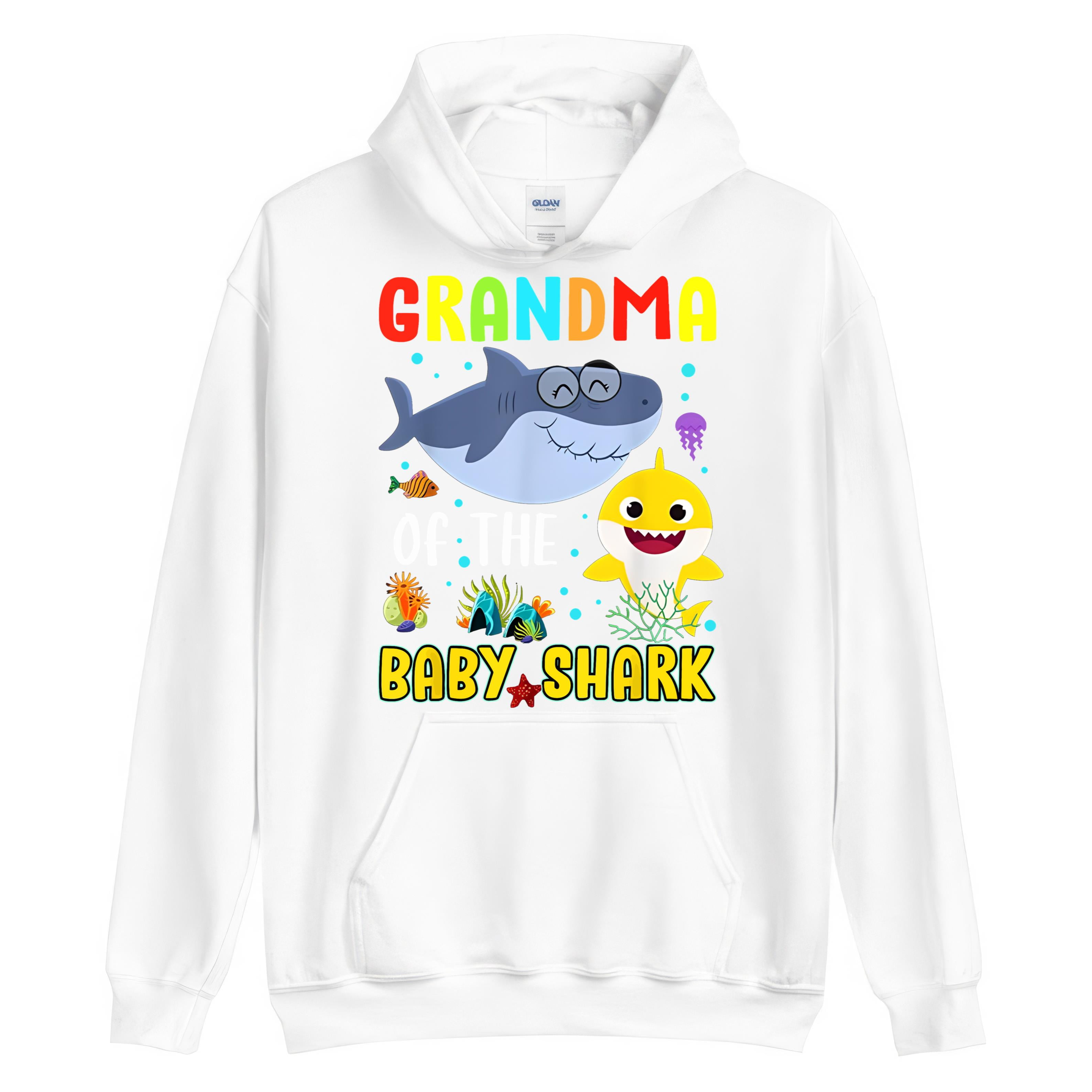 Baby Shark Grandma Proud Gigi Funny Bday Shark Family Shirt Gift Black ...