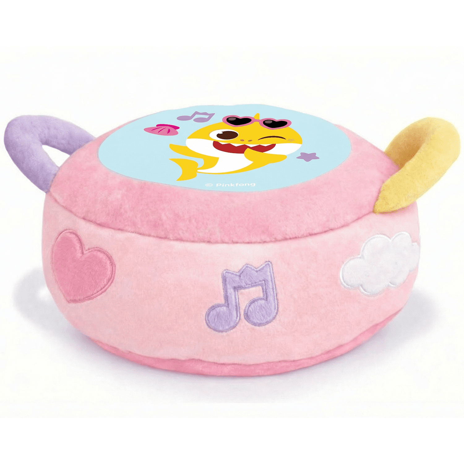 Baby Shark Pink Plush Drum Toy, Soft Toddler Activity Toy with Pinkfong ...