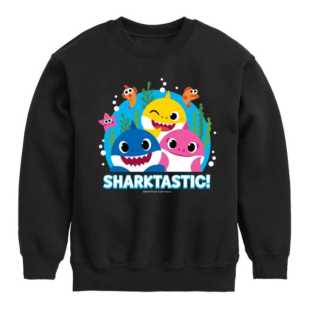 Baby Shark - Sharktastic - Toddler And Youth Crewneck Fleece Sweatshirt ...