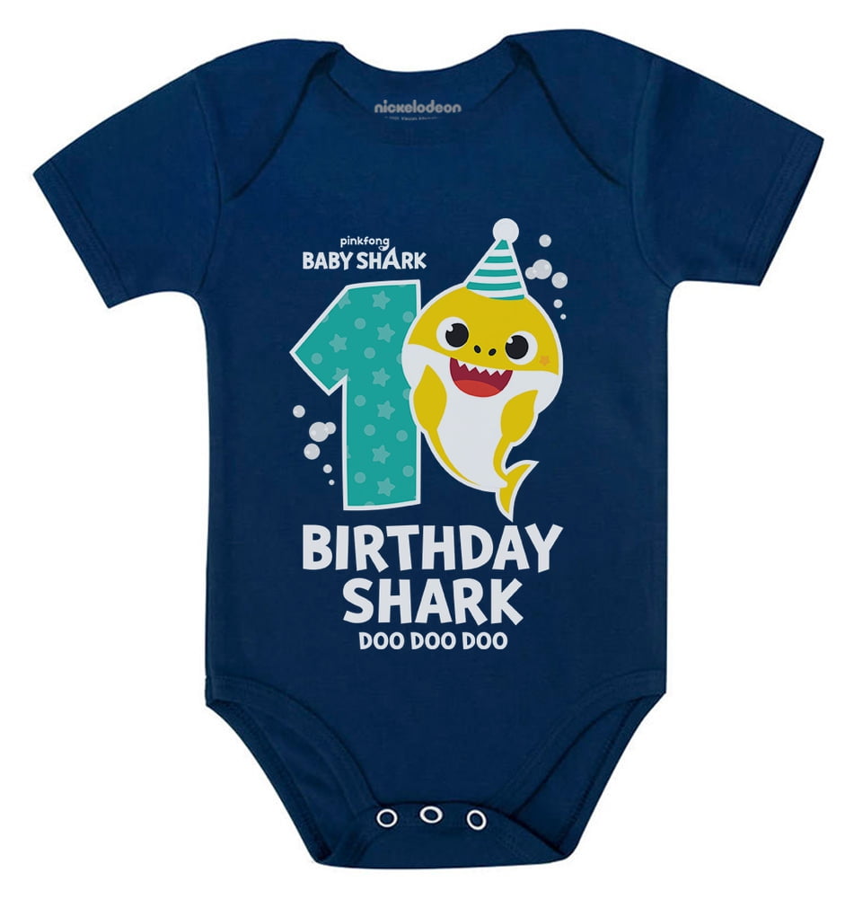 Baby Shark Shirt Gift for Kids Toddler 1st 2nd 3rd 4th Birthday Girl ...