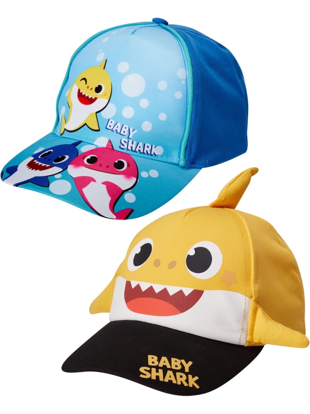 Baby Shark Toddler Boys' 2 Pack Adjustable Baseball Caps - Walmart.com