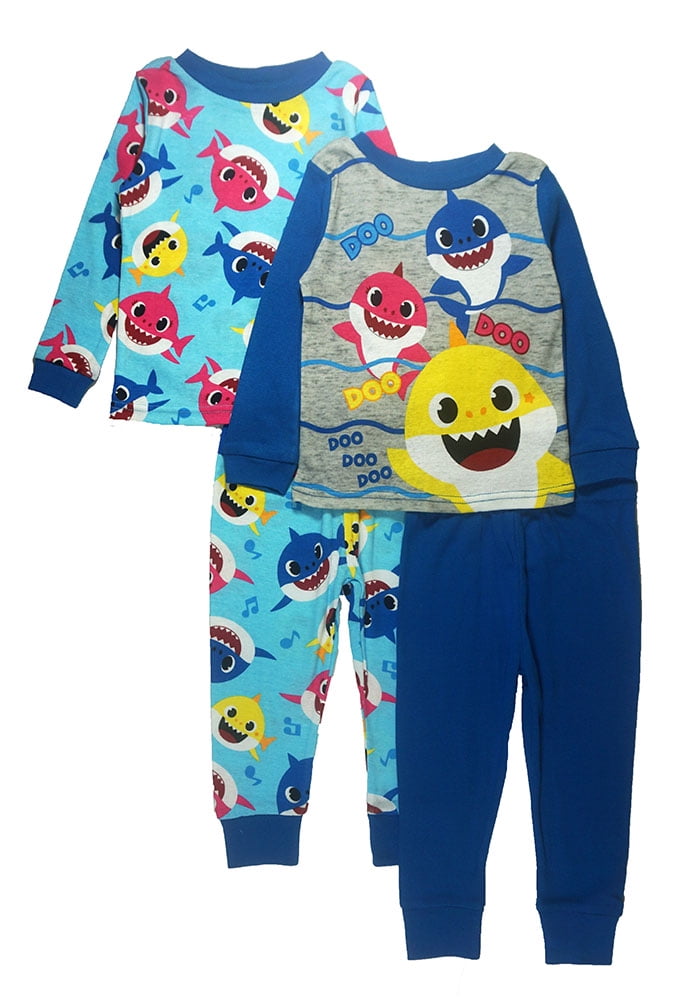 Baby Shark Toddler Boys 4pc Pajama Pant Set (4T) - Walmart.com