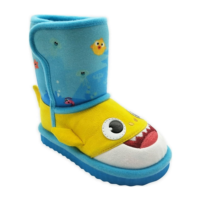 Baby Shark Toddler Boys & Girls Winter Shearling Boot Sizes 8-12 ...