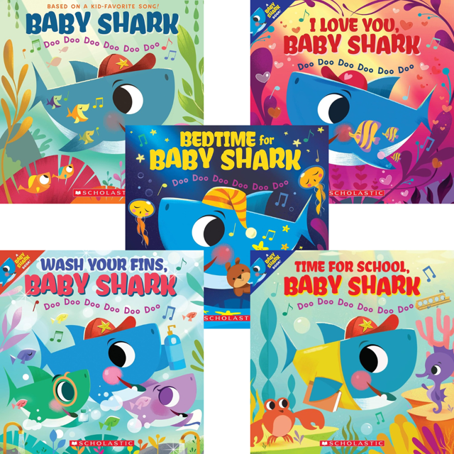 Baby Shark; Wash Your Fins, Baby Shark; Time For School, Baby Shark; I ...