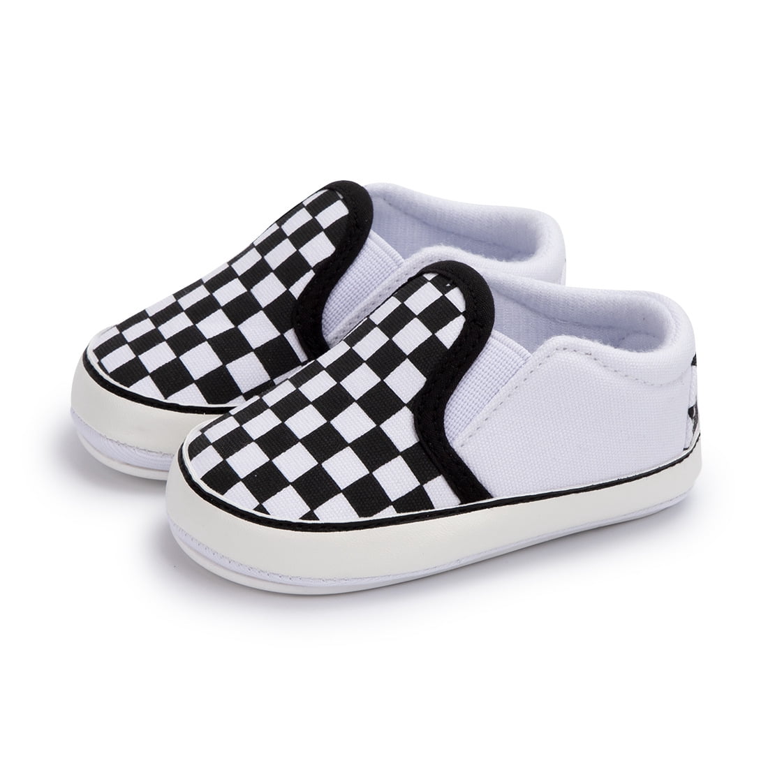Baby Shoes Baby Boy Girl Classical Checkered Crib Shoes Toddler First ...