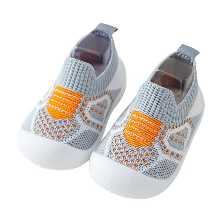Baby Shoes Size 2.5 3 Years Breathable Cartoon Mesh Floor Non Slip Flats Comfort Lightweight Elastic First Birthday Grey Sneakers Walmart