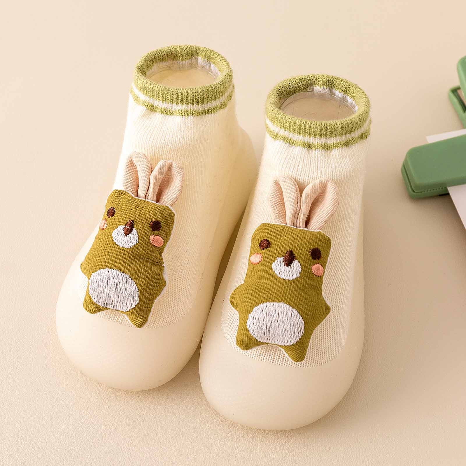 Baby Shoes Size 6 Solid Color Warm Soft Fashion Sock Shoes Spring ...