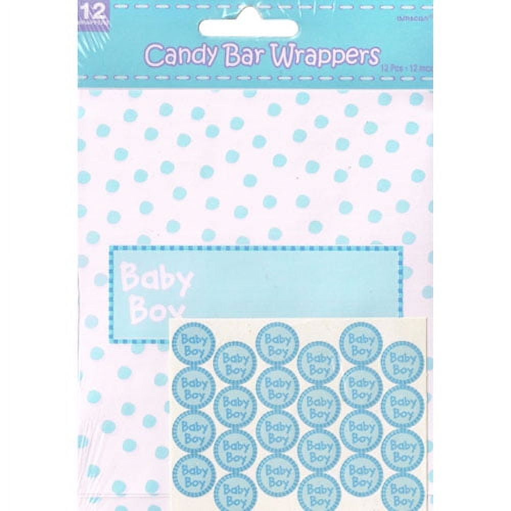 Baby Shower 'Baby Boy' Candy Bar Wrapper Kit (1ct) - Walmart.com
