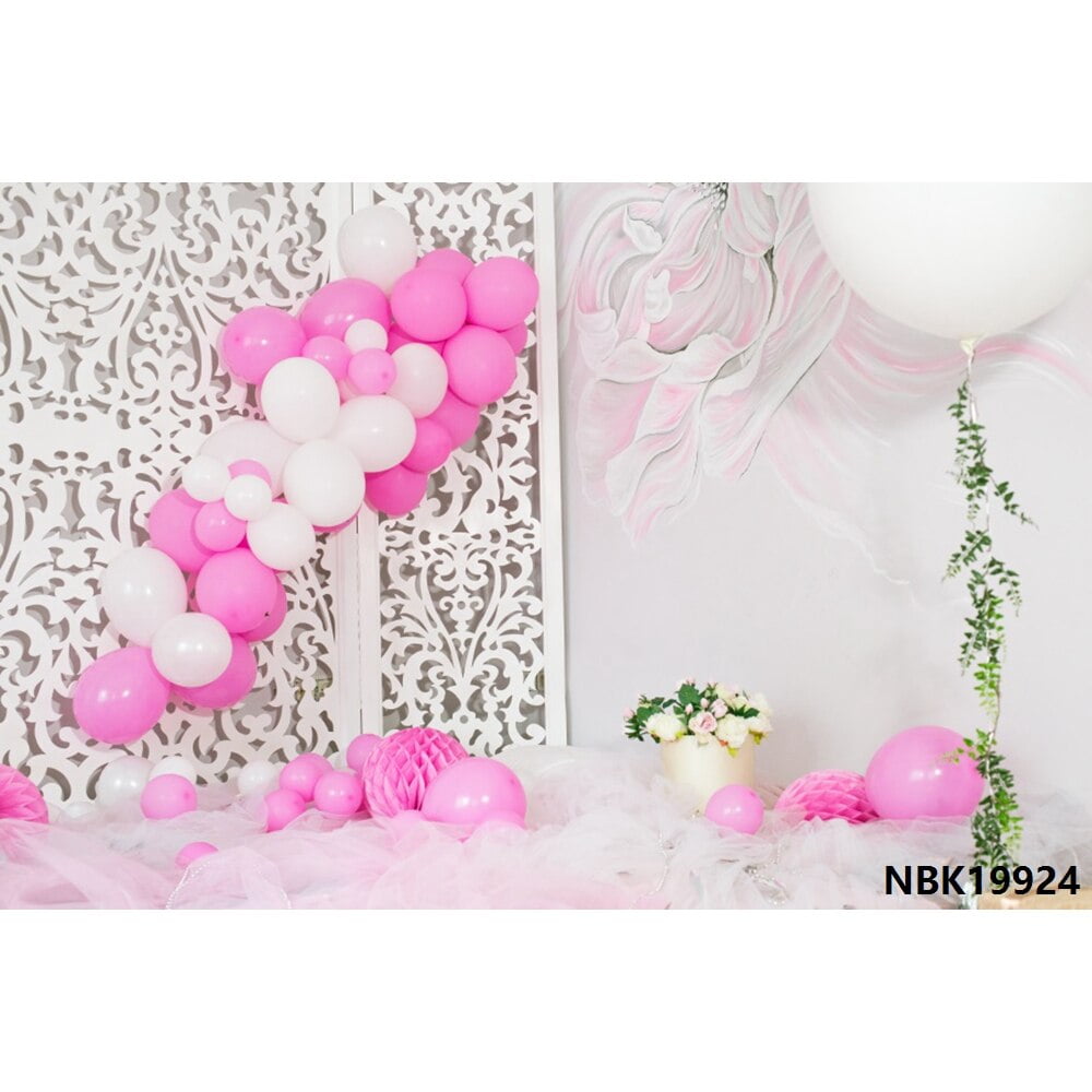 Baby Shower Balloons Interior Photography Backdrops Photo Backgrounds ...