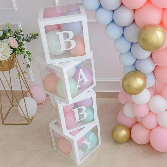 ZZERHUOO Gender Reveal Decorations Set Twins Complete Party Balloon ...