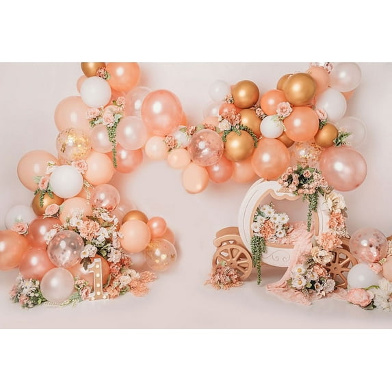 Baby Shower Cake Smash Pink Tent Newborn Kids Birthday Portrait Party ...