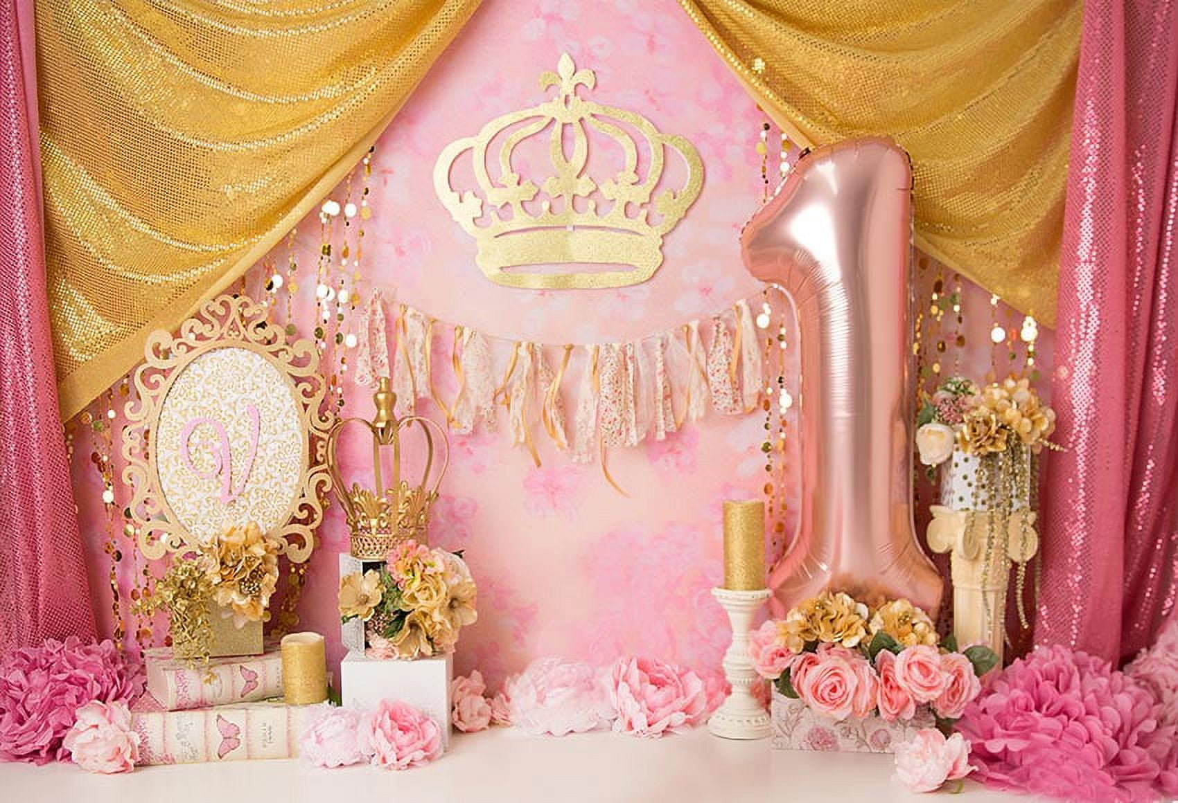 Baby Shower Cake Smash Pink Tent Newborn Kids Birthday Portrait Party ...