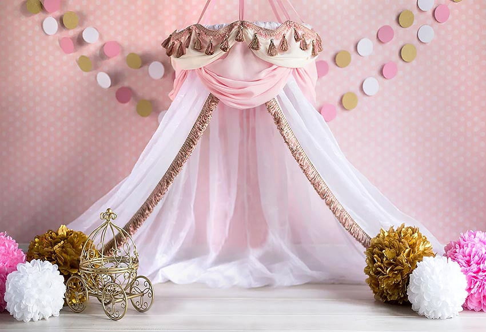 Baby Shower Cake Smash Pink Tent Newborn Kids Birthday Portrait Party ...