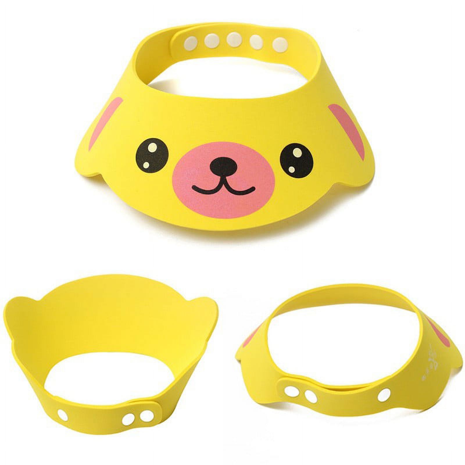 Baby Shower Cap for Children, Soft Adjustable Bathing Crown Hat Safe ...