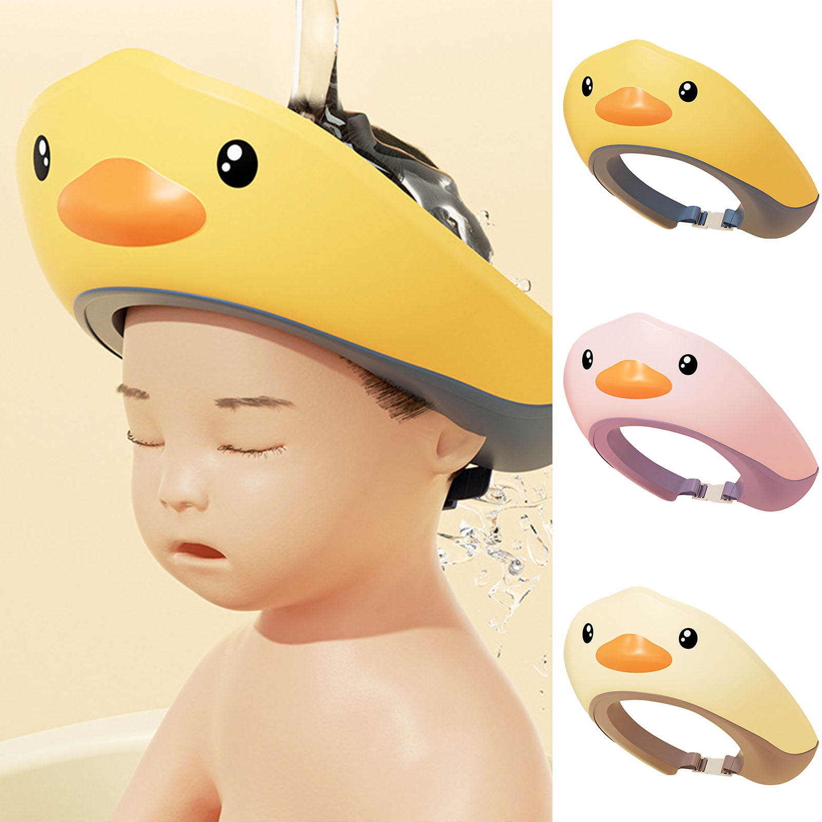 Baby Shower Cap for Kids Bath Visor Adjustable Toddler Shower Cap Multi ...