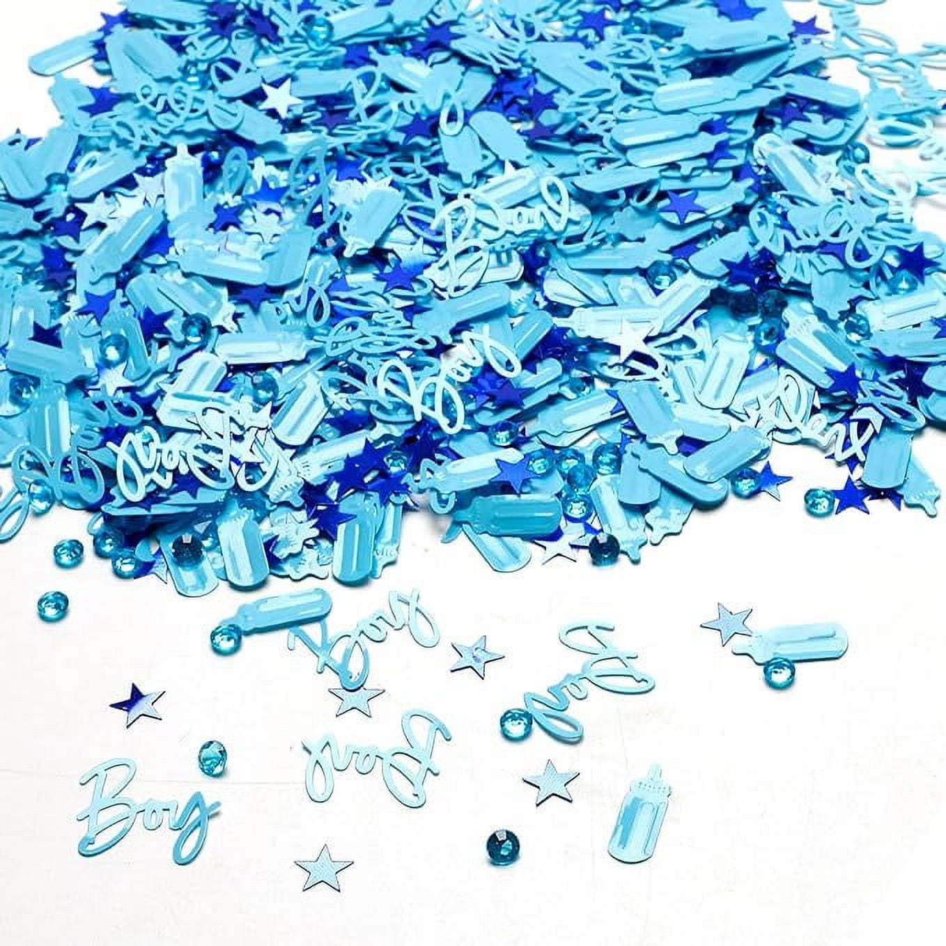 Baby Shower Confetti Baby Boy Shower Decorations Blue Baby Shower Table ...