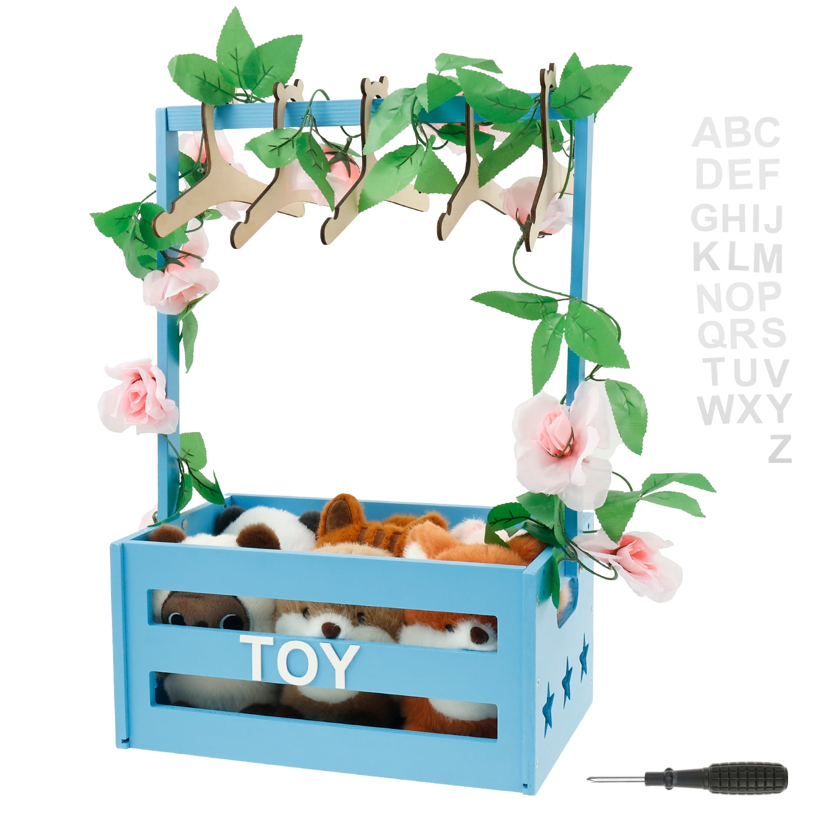 Baby Shower Crate Closet with Handle Wooden Baby Shower Crate with ...