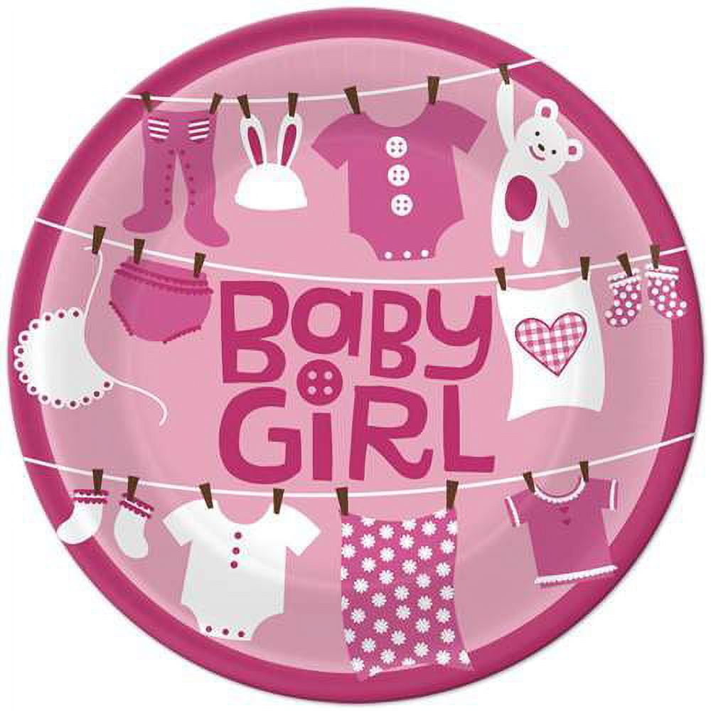 Baby Shower 'Cute as a Button' Large Paper Plates (8ct) - Walmart.com