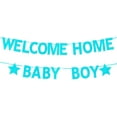 Baby Shower Decorations for Boys, Blue Glitter Welcome Home Baby Boy ...