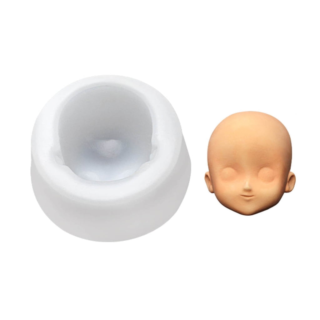 Baby Shower Fondant Cake Mould Clay Soap Mold, Silicone Baby Face Baby ...