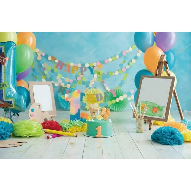 Baby Shower Newborn Backdrops Kids 1st Birthday Party Balloons Decor ...