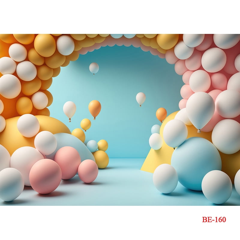 Baby Shower Newborn Digital Photography Backdrop Props Bear Colorful ...