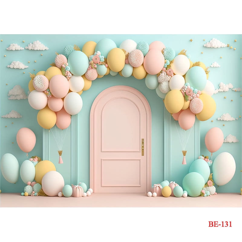 Baby Shower Newborn Digital Photography Backdrop Props Bear Colorful ...