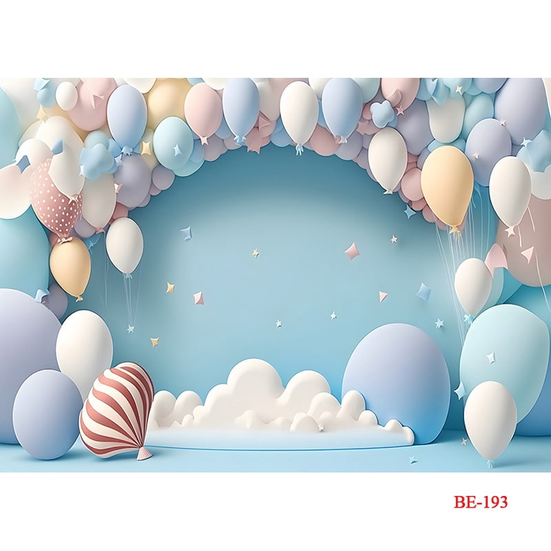 Baby Shower Newborn Digital Photography Backdrop Props Bear Colorful ...