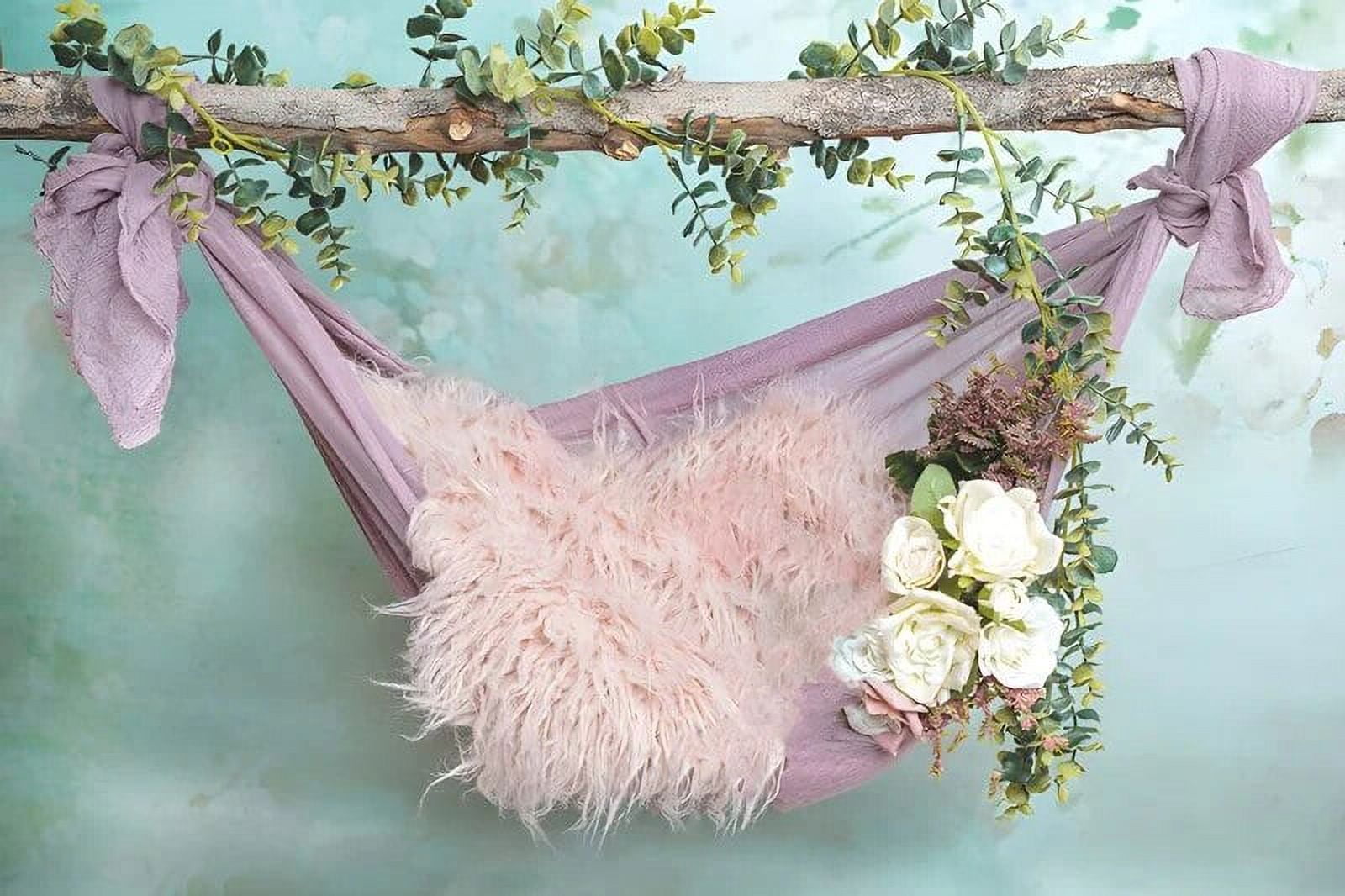 Baby Shower Photo Backdrop Newborn Floral Greenery Bed Floral Crib ...