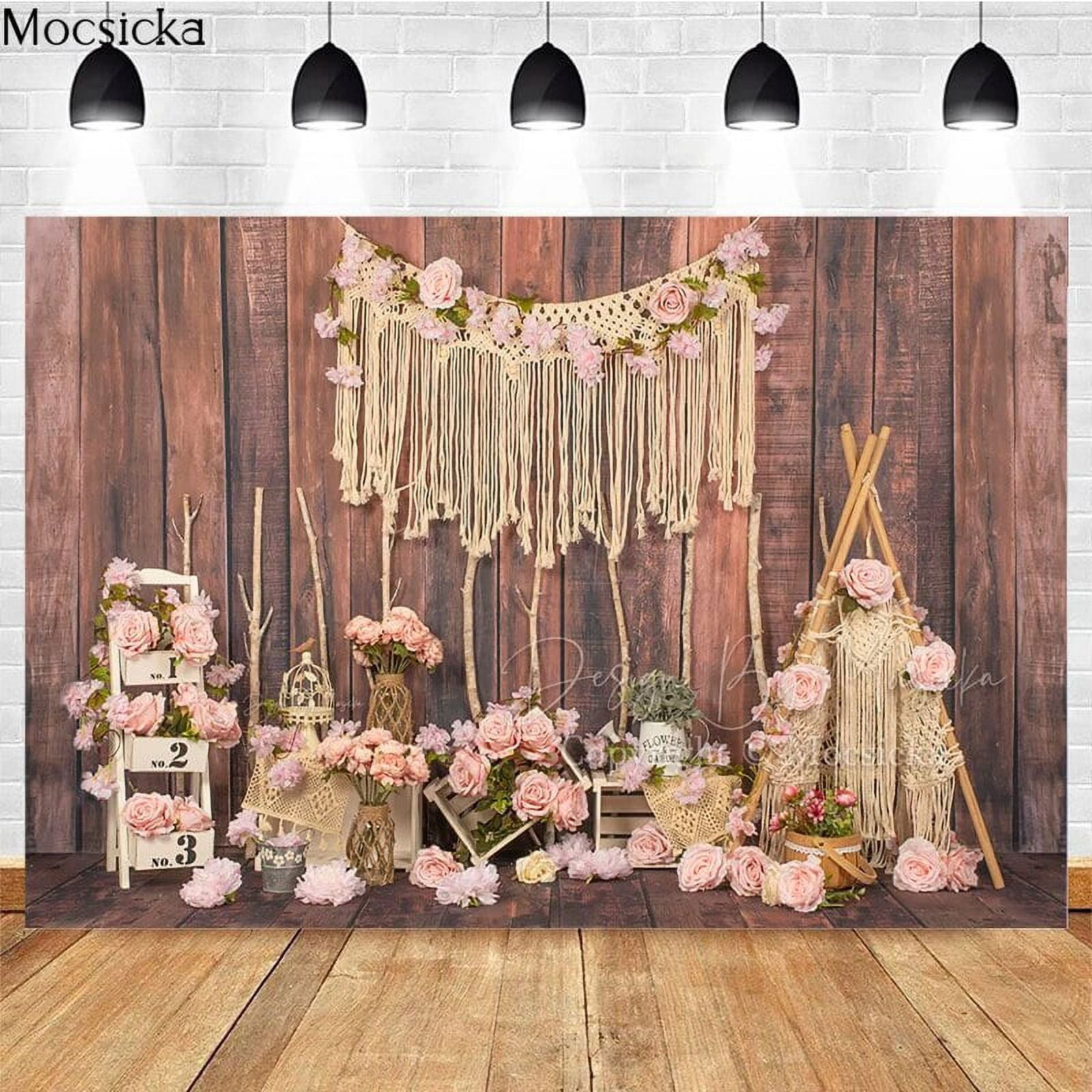 Baby Shower Photography Backdrops Bohemian Decoration Style Photo ...