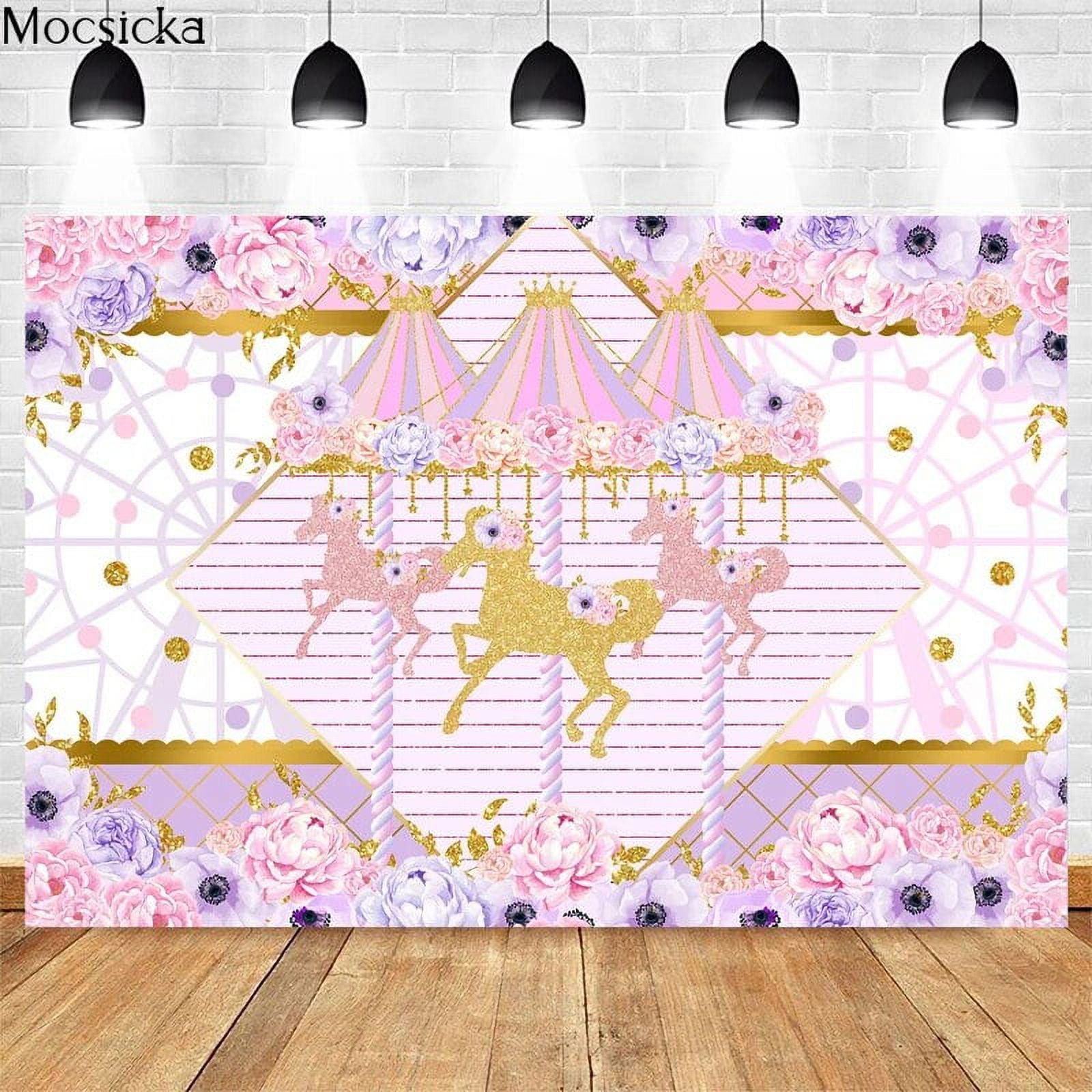 Baby Shower Photography Background Carousel Decoration Props Child ...