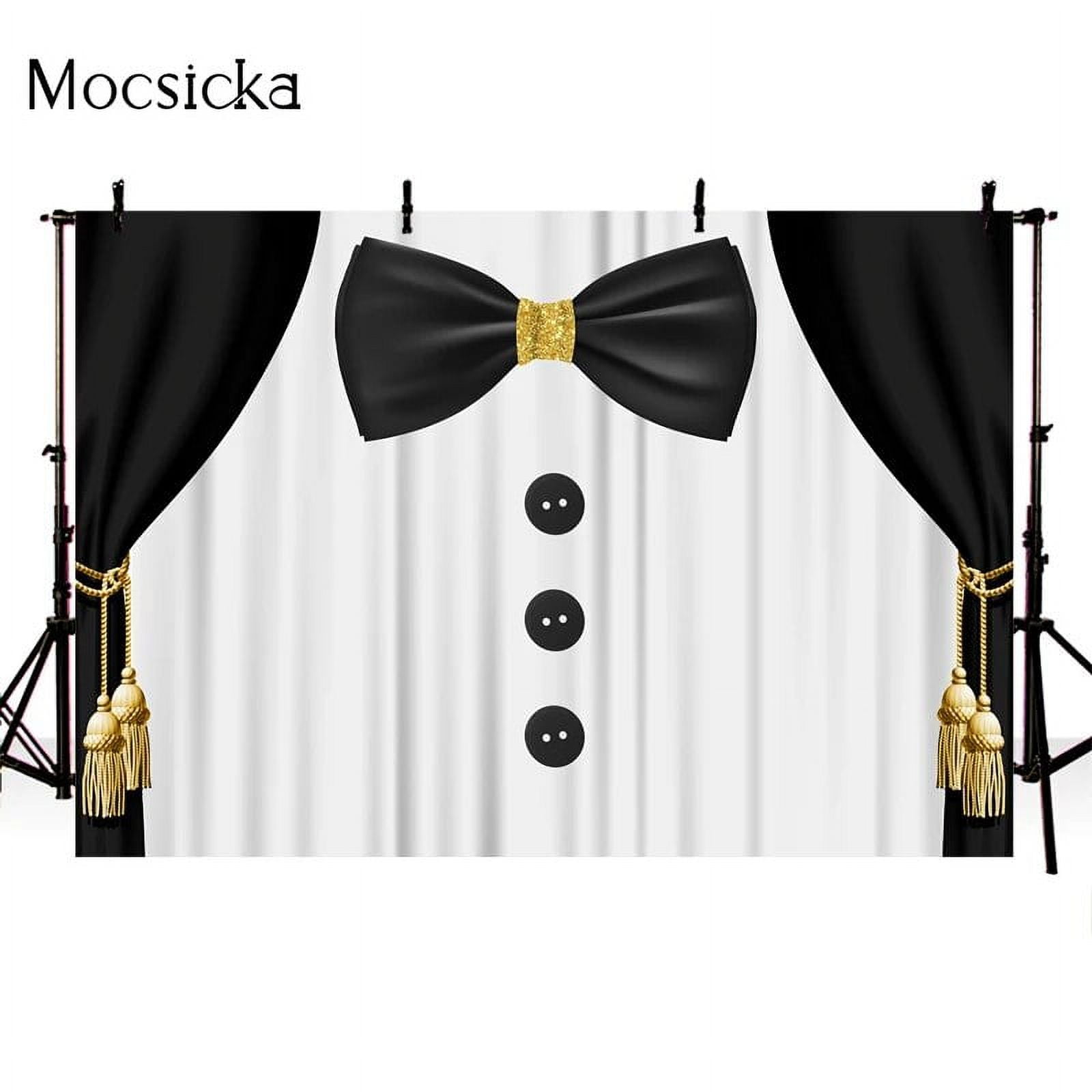Baby Shower Photography Background Curtain Bow Tie Button Decoration ...