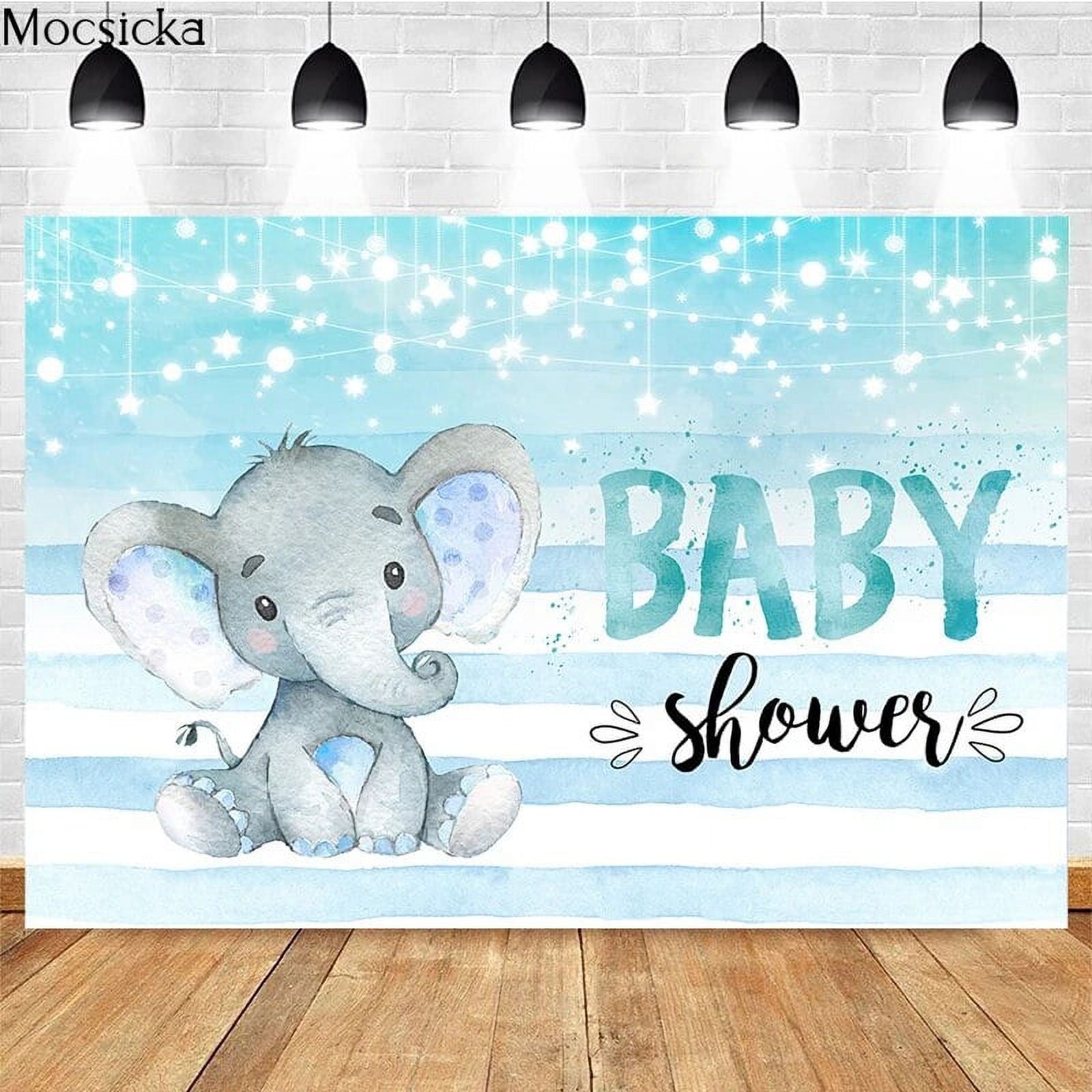 Baby Shower Photography Background Elephant Striped Lighting Decoration ...