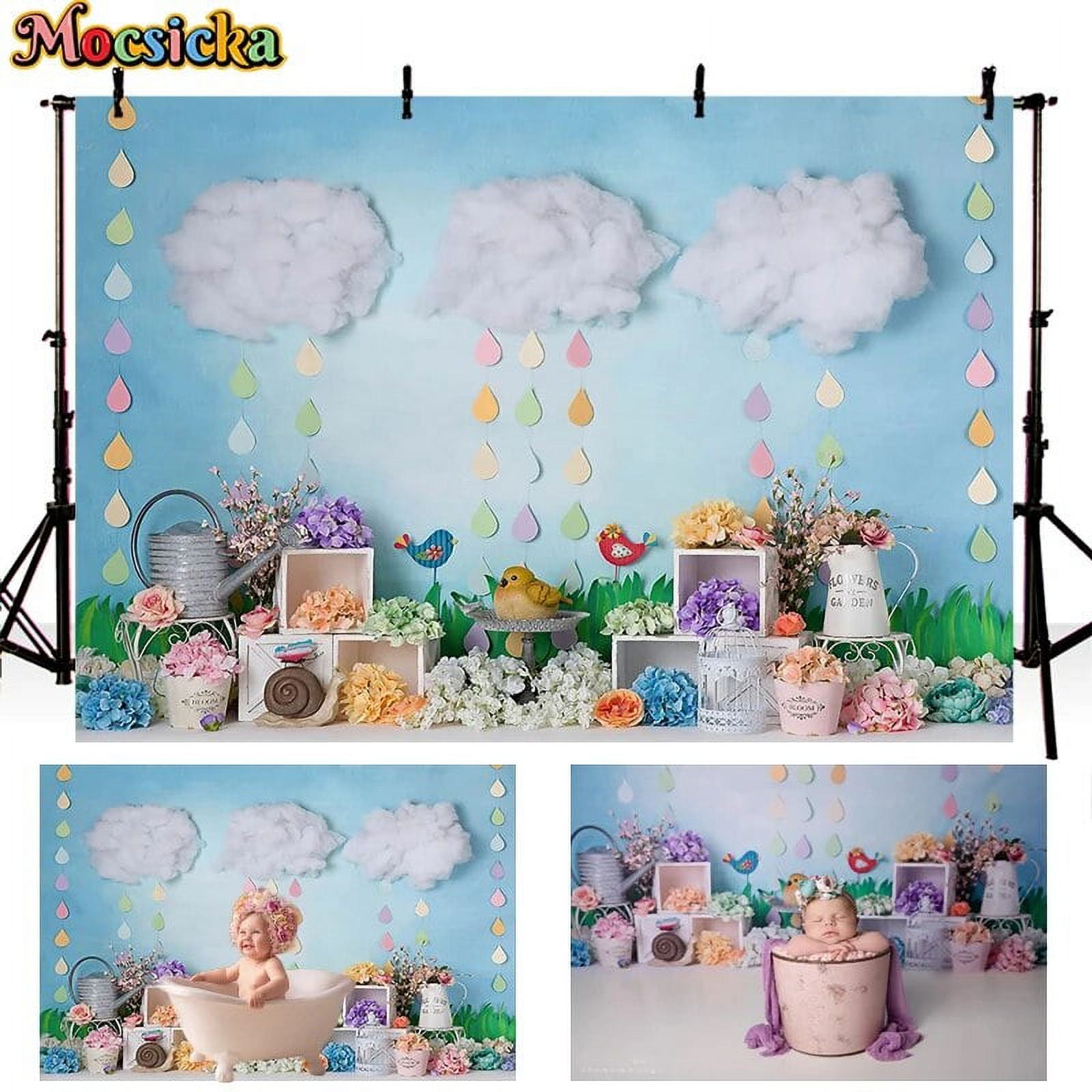 Baby Shower Photography Background Princess Airplane Candy Backdrop ...