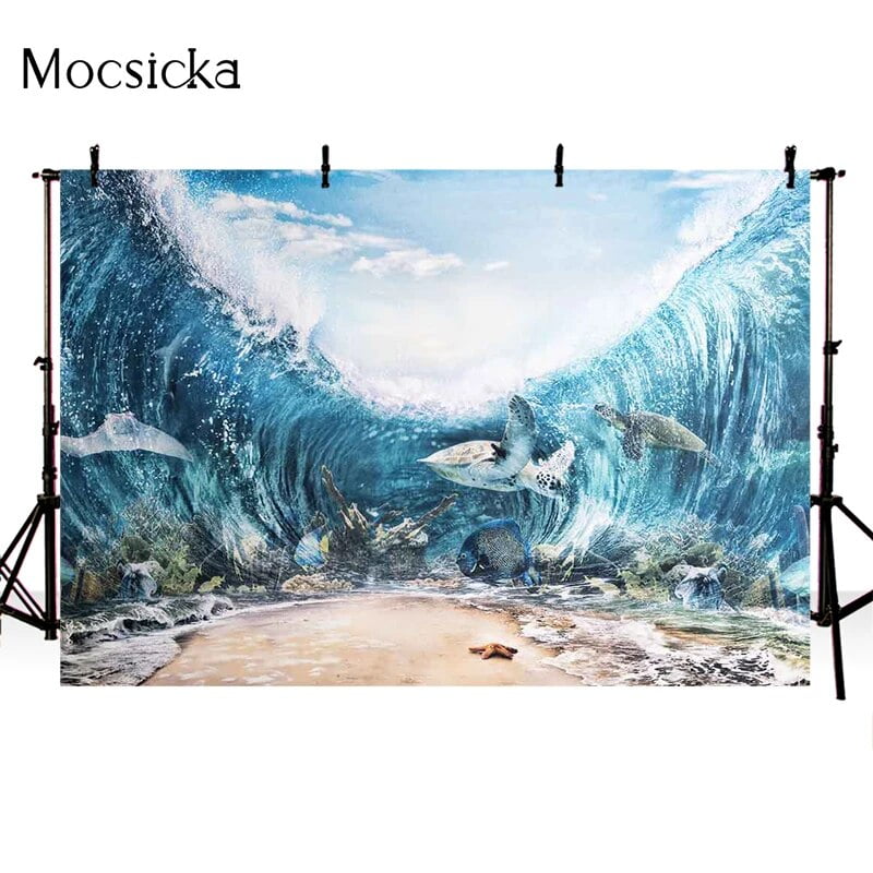 Baby Shower Photography Background Underwater World Mermaid Decoration ...