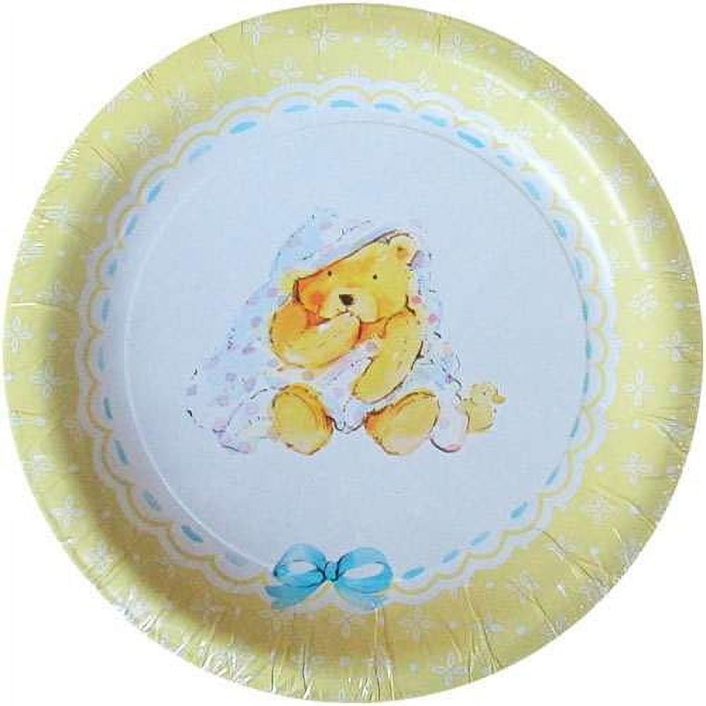 Baby Shower 'Playtime Teddy Bear' Small Paper Plates (8ct) - Walmart.com