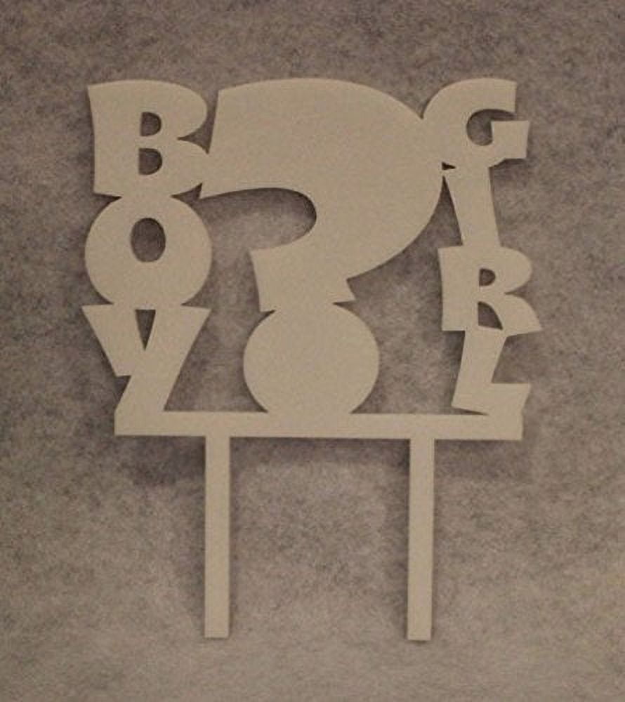 Baby Shower Question Mark Cake Topper - Walmart.com