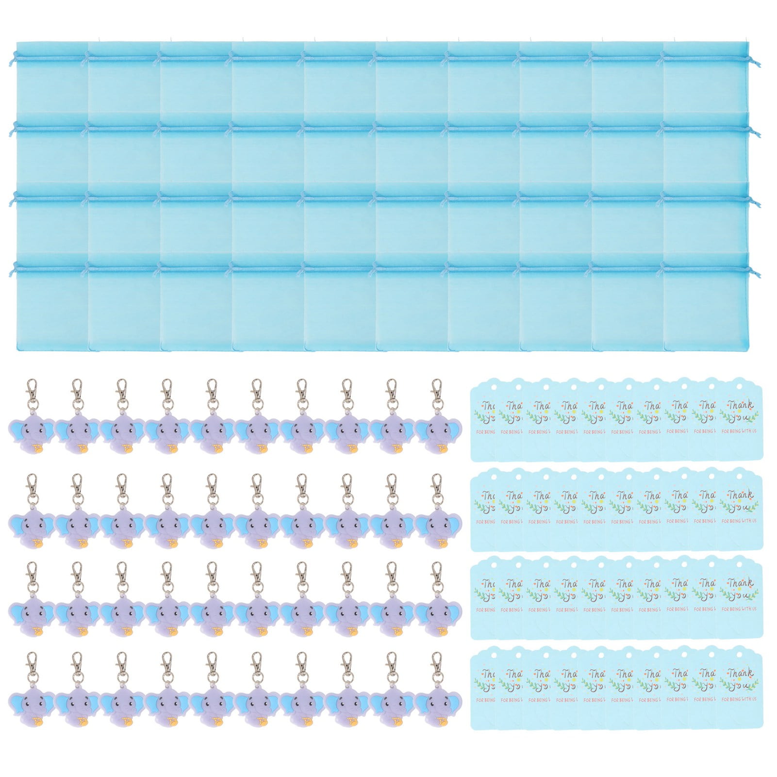 Baby Shower Return Favor Silicone Decoration Cute Animal Shape Thank ...