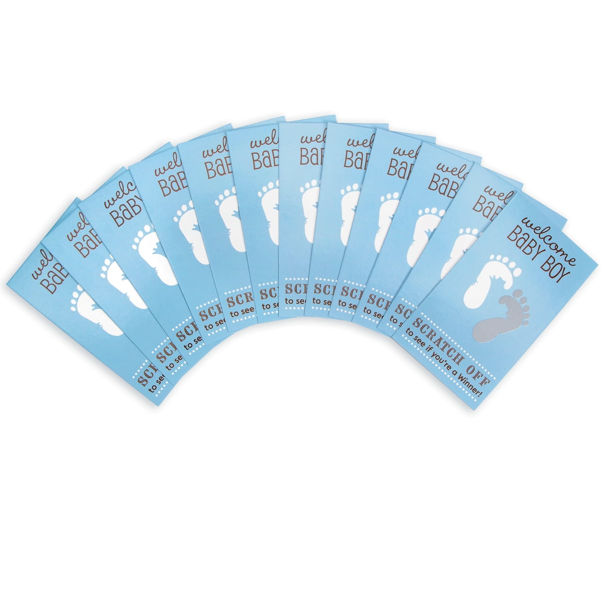 Baby Shower Scratch Off Card Game 12/Pkg-Blue - Walmart.com