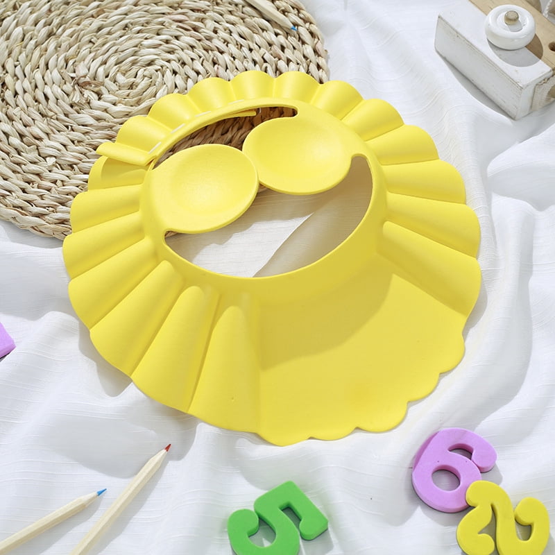 Baby Shower Shampoo Cap Kids Lovely Bath Cap Adjustable Portable Wash ...