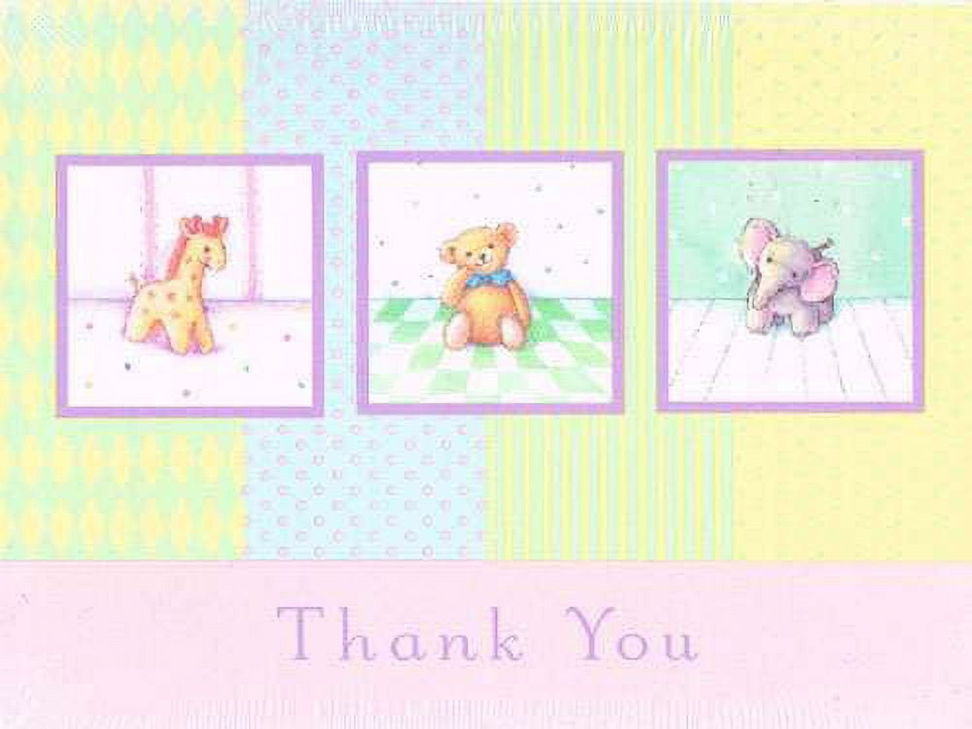 Various Soft and Sweet Thank You Note Greeting Cards, Celebration, 8ct ...