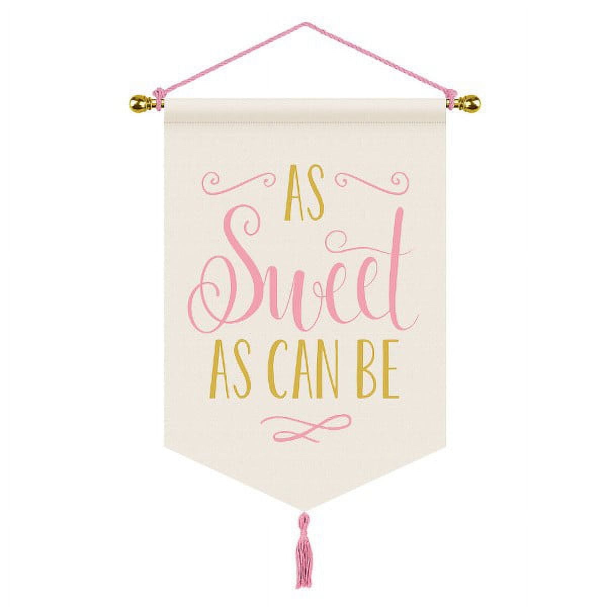 Various 'Sweet Floral' Deluxe Hanging Canvas Sign 15" x 11" - Walmart.com