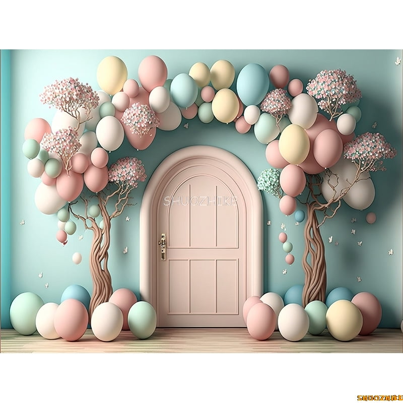 Baby Shower ration Birthday Party Photography Backdrops Props Balloons ...