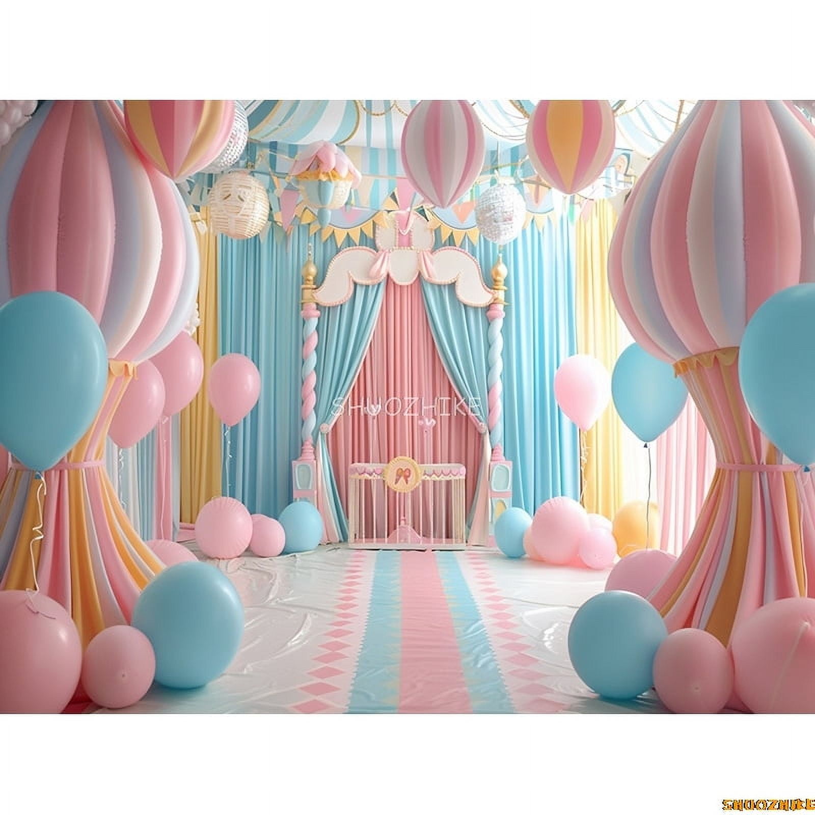Baby Shower ration Birthday Party Photography Backdrops Props Balloons ...