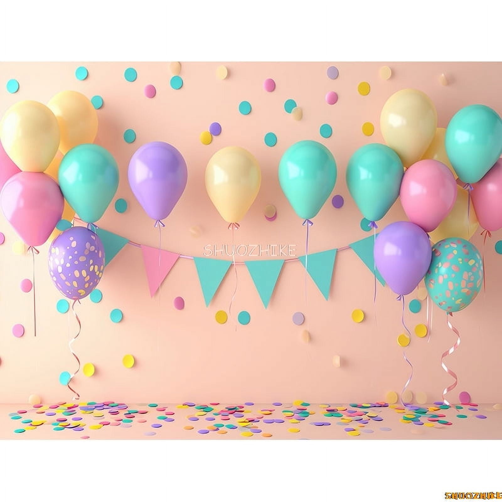 Baby Shower ration Birthday Party Photography Backdrops Props Balloons ...