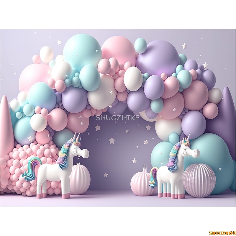 Baby Shower ration Birthday Party Photography Backdrops Props Balloons ...