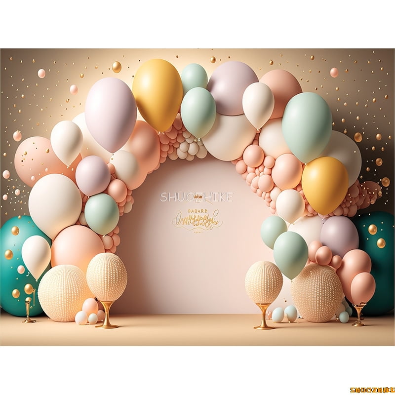 Baby Shower ration Birthday Party Photography Backdrops Props Balloons ...