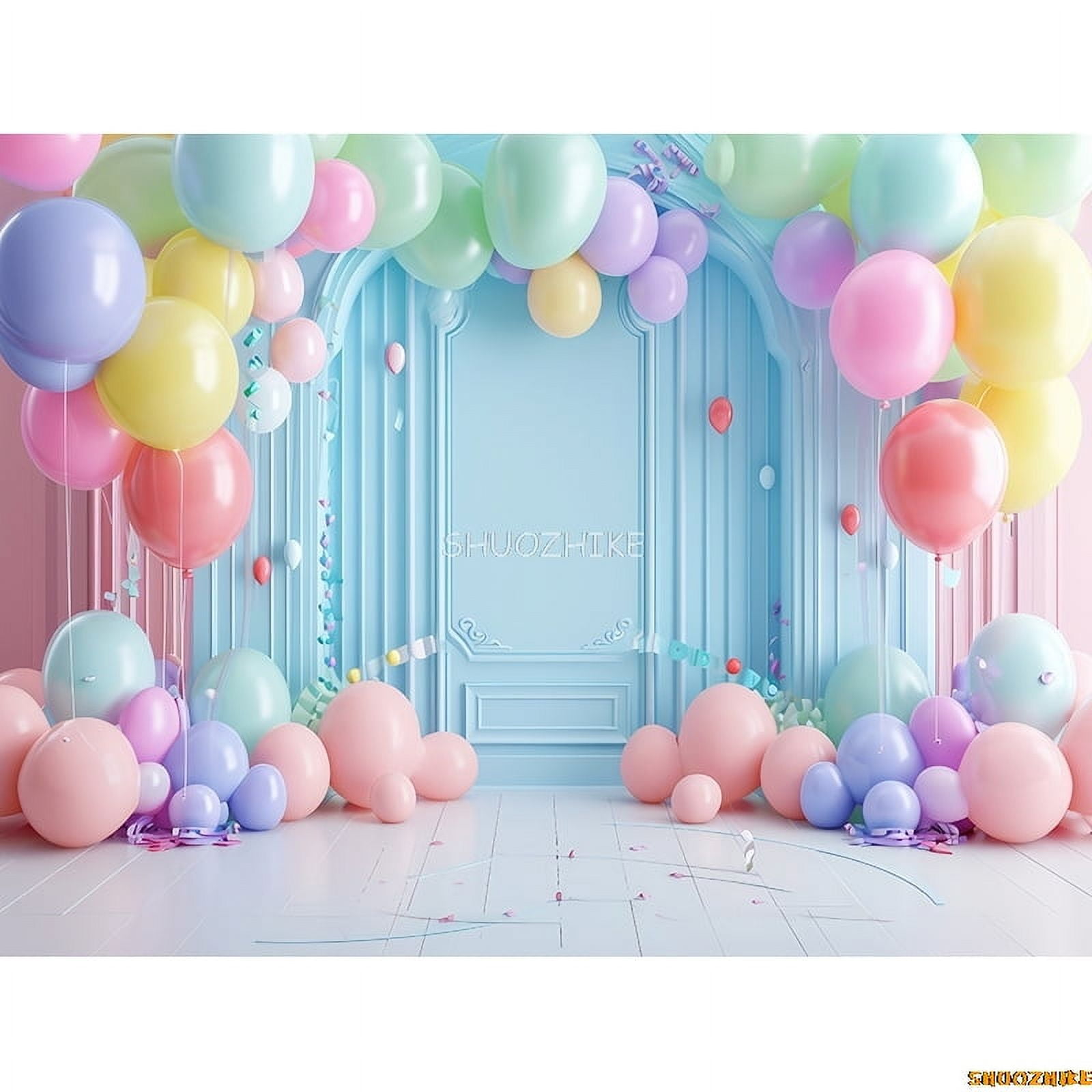 Baby Shower ration Birthday Party Photography Backdrops Props Balloons ...
